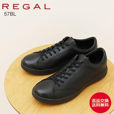 REGAL リーガル レースアップレザースニーカー 57BL BLACK REGAL リーガル レースアップレザースニーカー 57BL BLACK