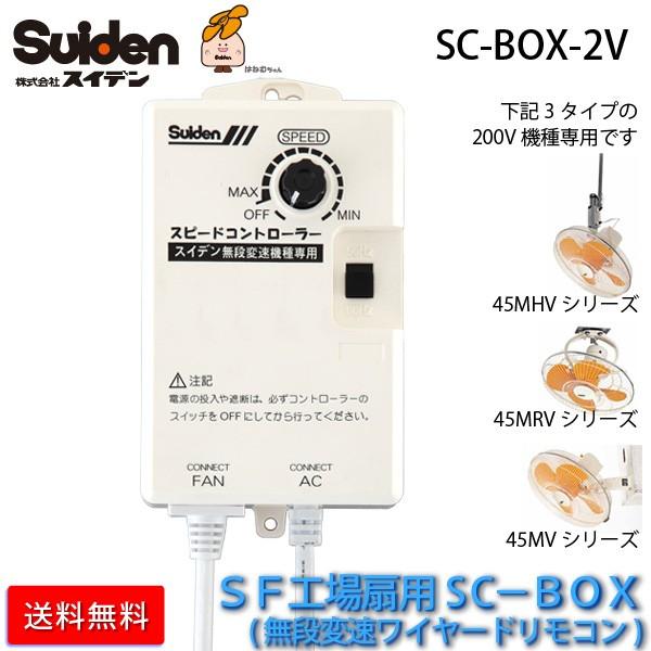 無段変速ワイヤードリモコン SC-BOX-2V SF工場扇用SC-BOX 200V機種専用 0135000000 スイデン/Suiden スイ ...