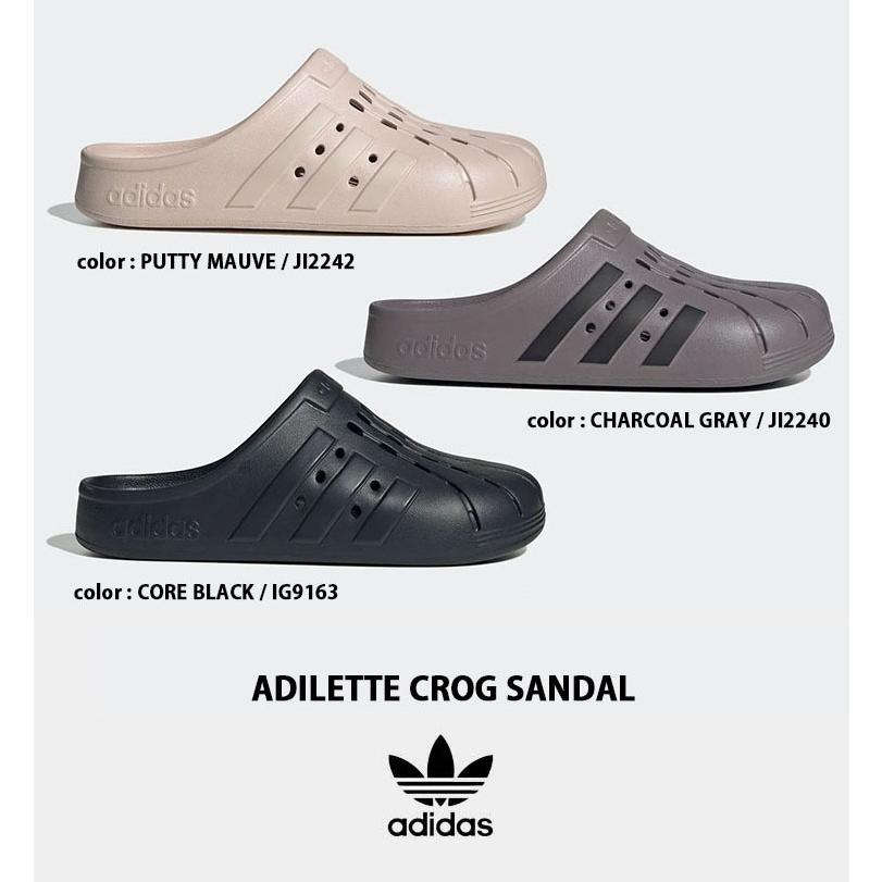 adidas originals アディダス サンダル クロッグサンダル ADILETTE CROG SANDAL シャワー GRAY グレー ...