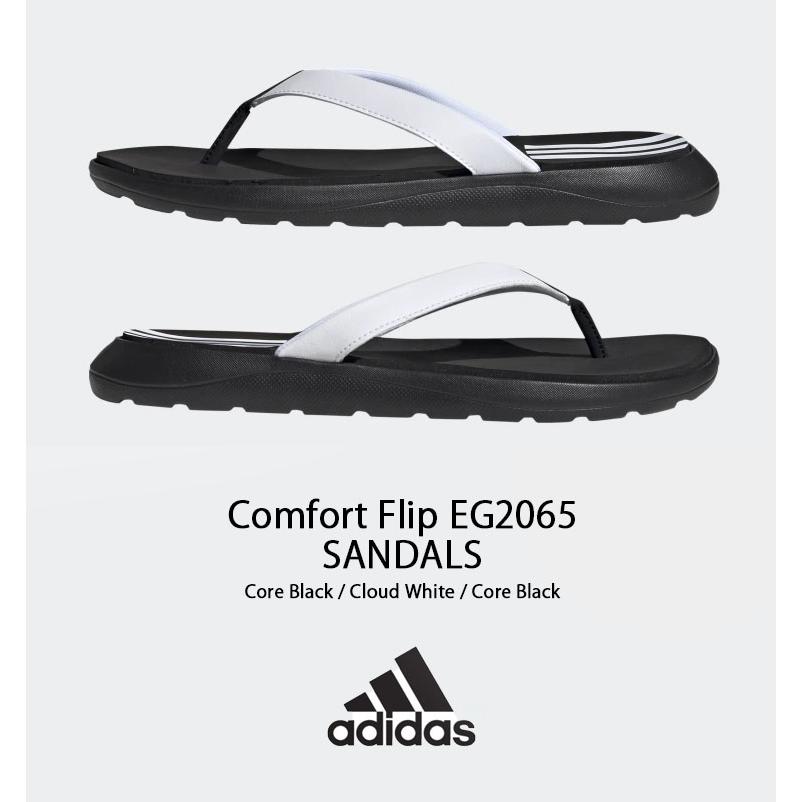 adidas アディダス ビーチサンダル COMFORT FLIP SANDAL EG2065 コンフォートフリップ ビーサン BLACK ...