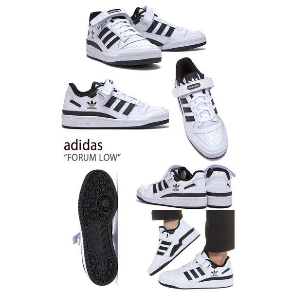 adidas アディダス スニーカー FORUM LOW フォーラム ロー ホワイト ブラック FY7757 メンズ 男性用 : セレクト ...