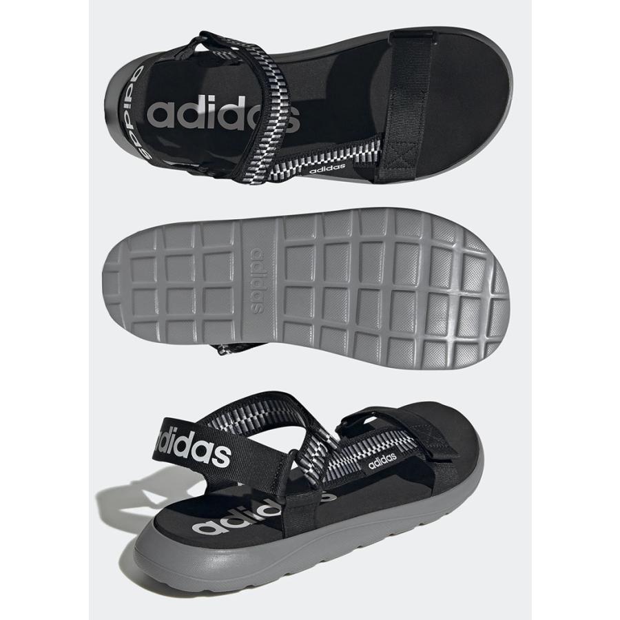 adidas アディダス サンダル COMFORT SANDAL GV8243 スポーツサンダル スポサン コンフォートサンダル BLACK ...