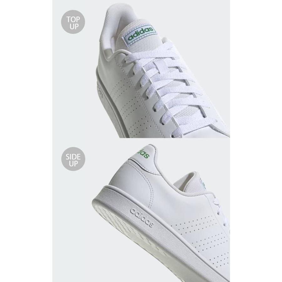 adidas アディダス スニーカー ADVANCOURT BASE LIFESTYLE GW2063 アドバンコート WHITE GREEN シューズ テニスシューズ ライフスタイル adidas（アディダス） スニーカー ADVANCOURT BASE LIFESTYLE GW2063