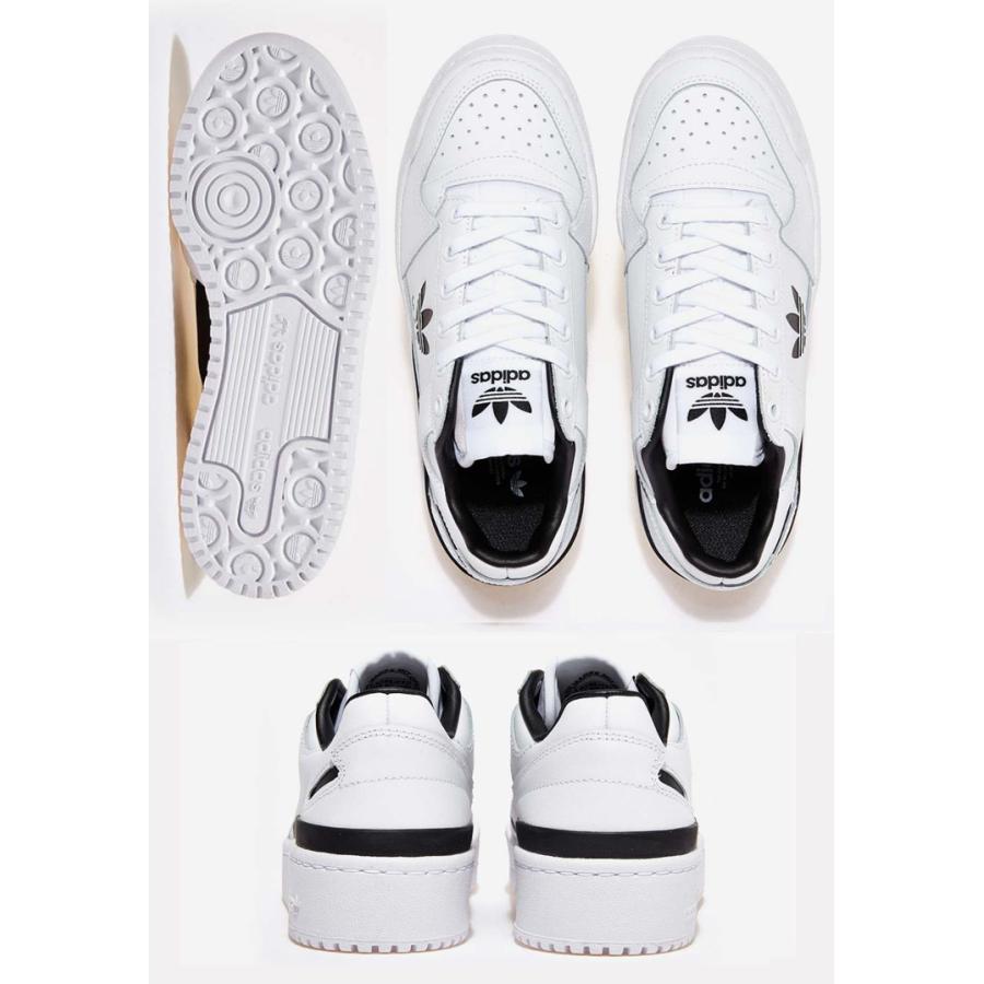 adidas（アディダス） スニーカー レディース FORUM BOLD W GY5921 フォーラム ボールド WHITE BLACK 厚底 ...