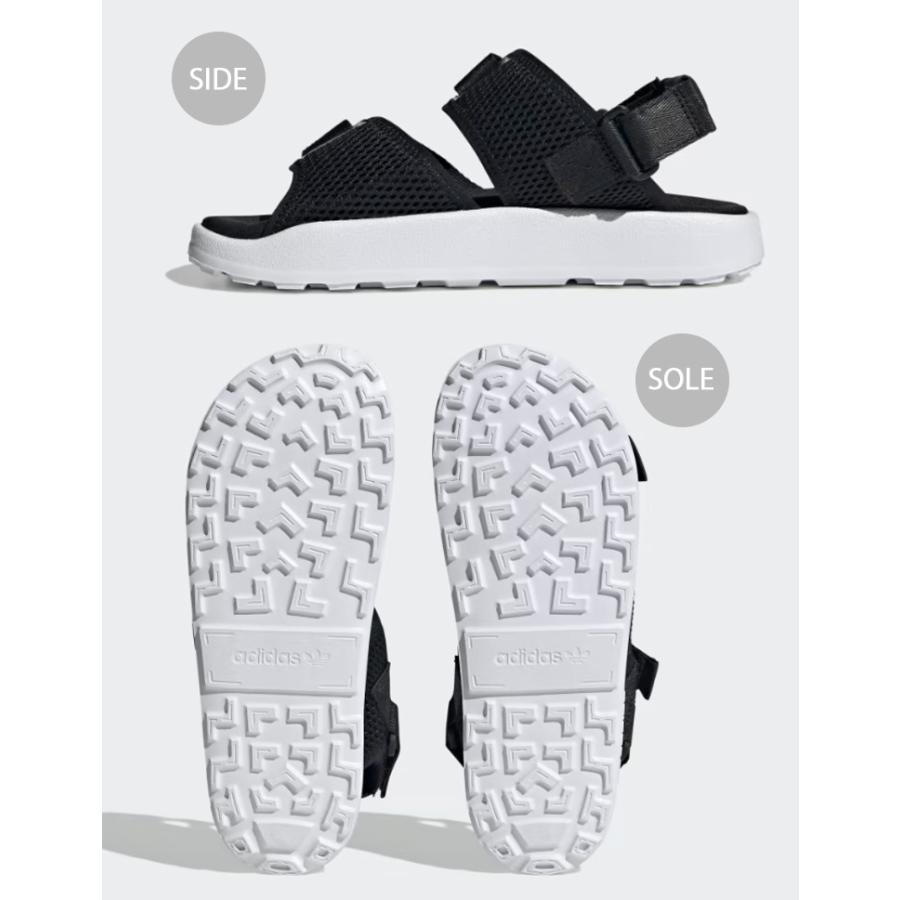 adidas アディダス サンダル ADILETTE アディレッタ アドベンチャー HP2184 BLACK WHITE コアブラック ...