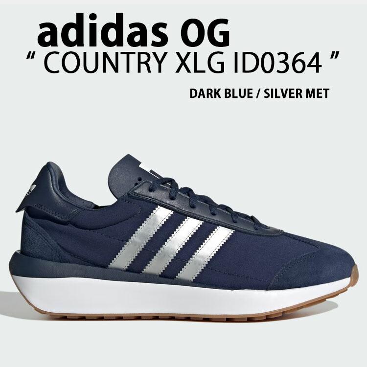 adidas Originals アディダス オリジナルス スニーカー COUNTRY XLG ID0364 DARK BLUE SILVER ...