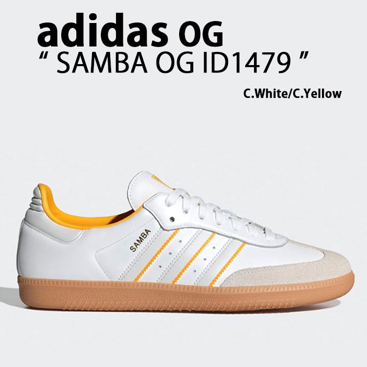 adidas originals アディダス スニーカー SAMBA OG ID1479 サンバ オリジナル WHITE YELLOW ...