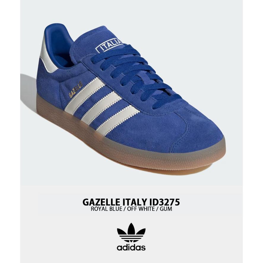 adidas originals アディダス スニーカー GAZELLE ITALY ID3725 イタリア ROYAL BLUE WHITE ...