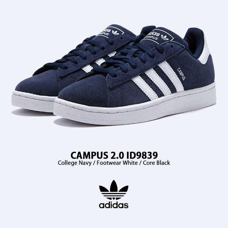 adidas Originals アディダス オリジナルス スニーカー CAMPUS 2.0 NAVY WHITE ID9839 キャンパス2 ...