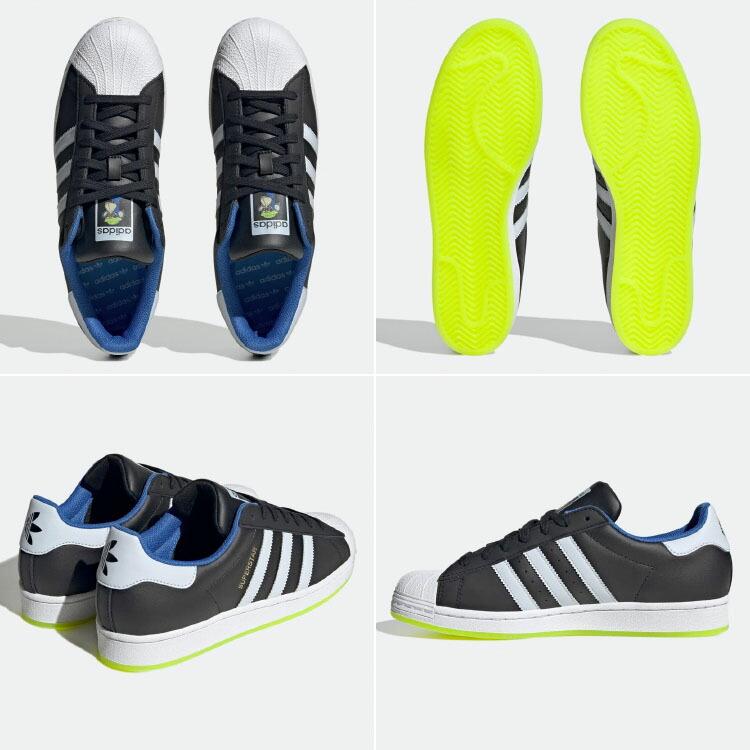 adidas Originals アディダス オリジナルス スニーカー SUPERSTAR IE1842 スーパースター Black Blue ...