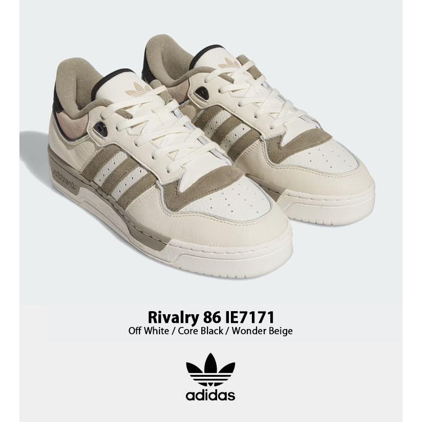 New Balance adidas originals アディダス スニーカー RIVALRY 86 WHITE BLACK BEIGE ...