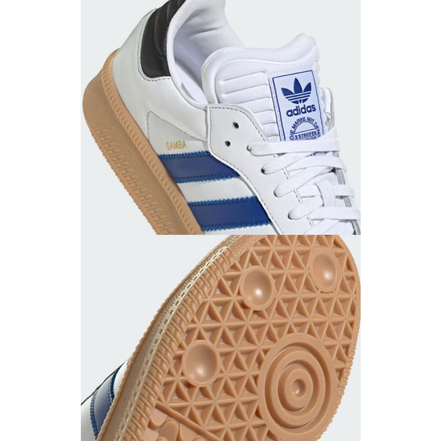 adidas originals アディダス スニーカー SAMBA XLG IE9182 サンバ エクストララージ WHITE BLUE ...