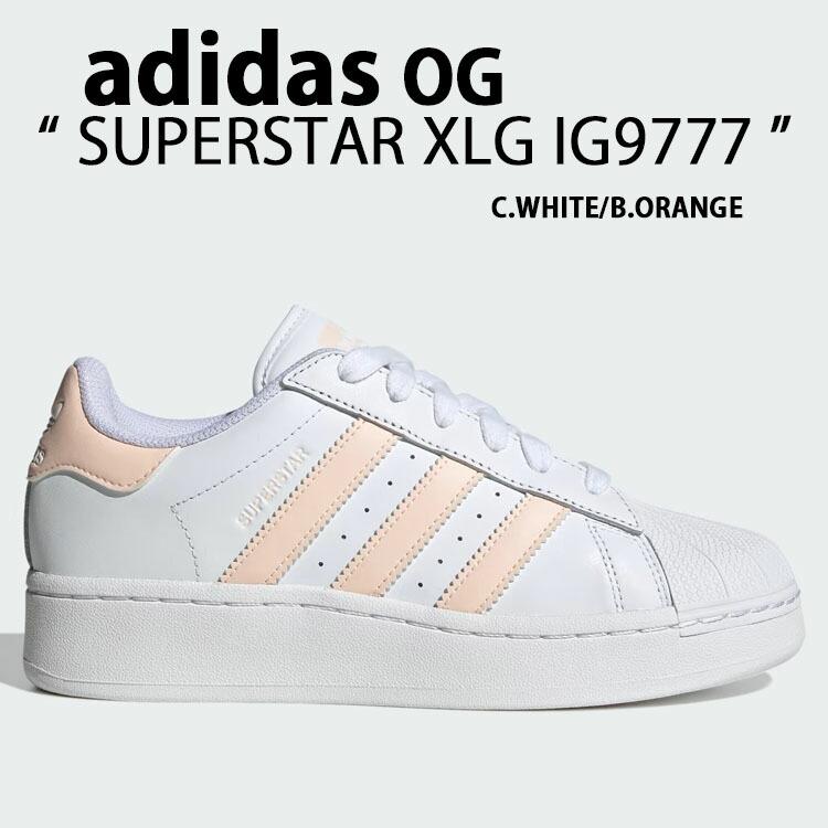 adidas originals アディダス スニーカー SUPERSTAR XLG WHITE ORANGE IF3004 スーパースター ...