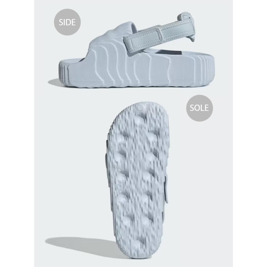 adidas originals アディダス レディース サンダル 厚底 ADILETTE 22 XLG SLIDE IF9490 ブルー ...