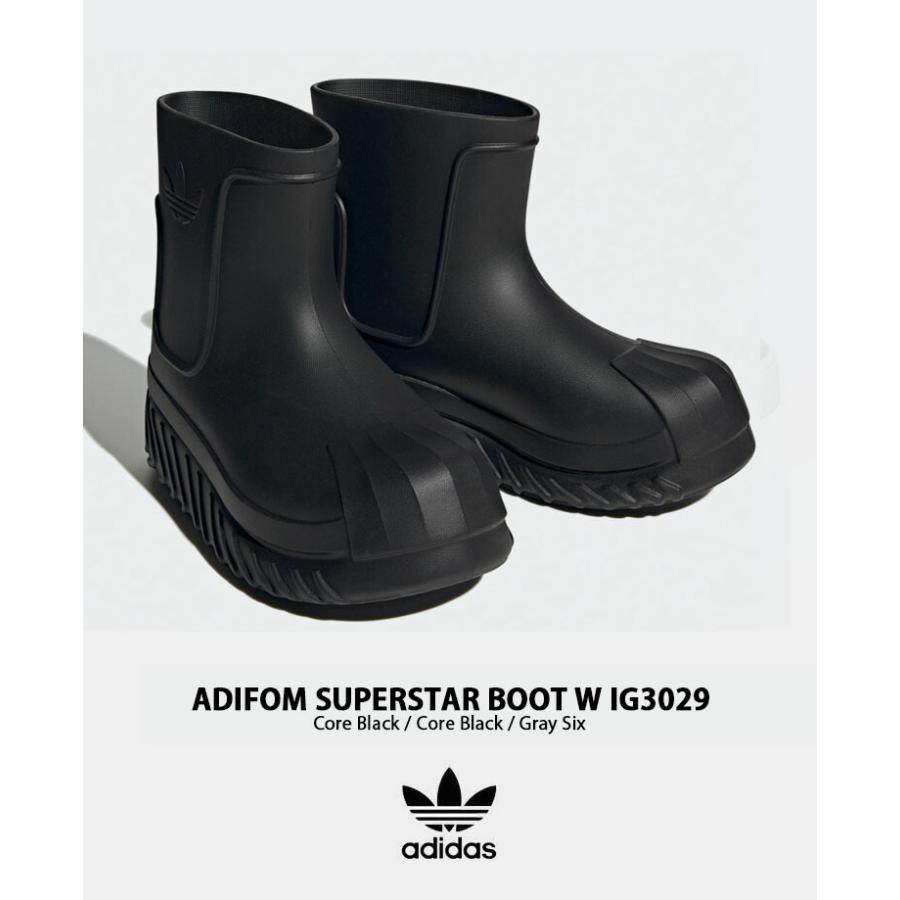 adidas originals アディダス レディース ブーツ ADIFOM SUPERSTAR BOOT W BLACK IG3029 ...