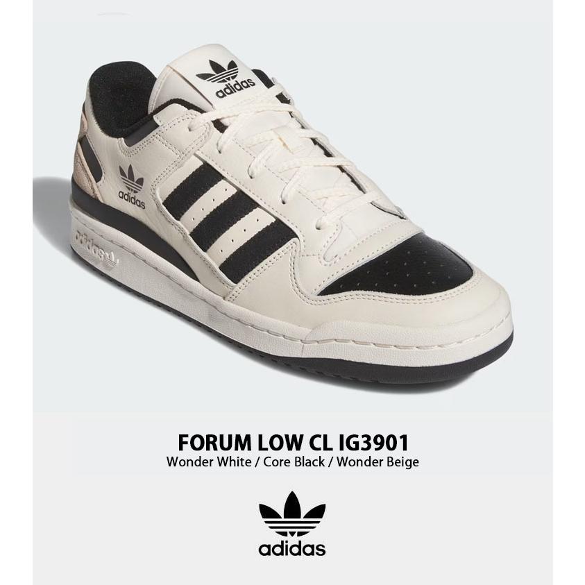 adidas originals アディダス スニーカー FORUM LOW CL IG3901 フォーラムロー WHITE BLACK ...