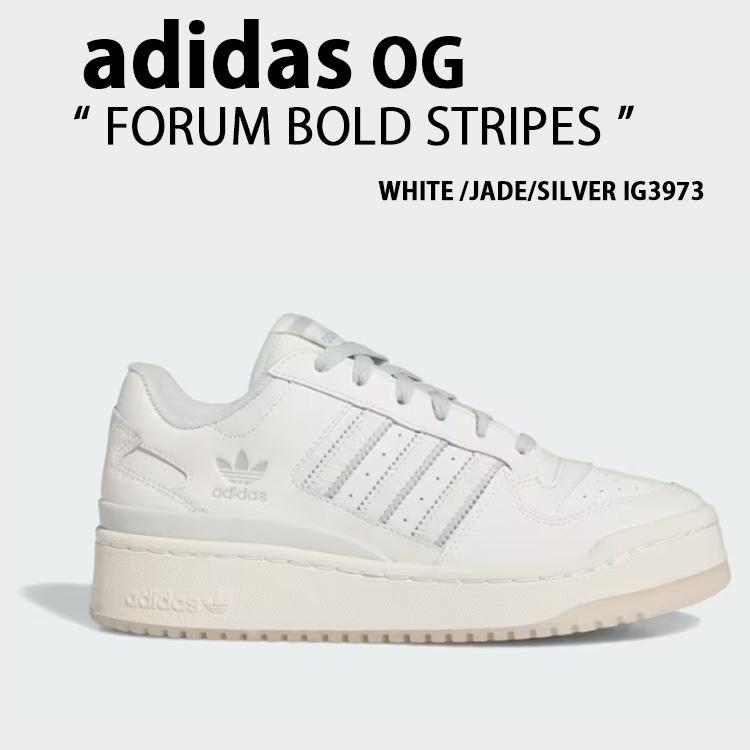 adidas（アディダス） adidas Originals レディース スニーカー FORUM BOLD STRIPES IG3973 厚底 ...