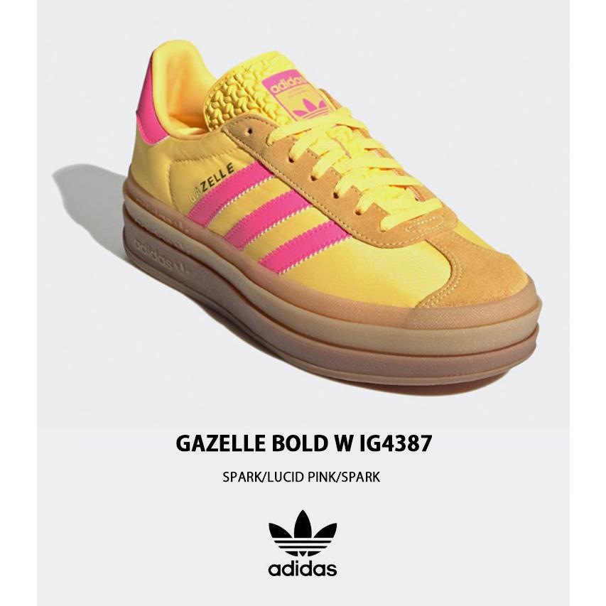 adidas（アディダス） adidas originals レディース スニーカー 厚底 GAZELLE BOLD W IG4387 ガゼル ...