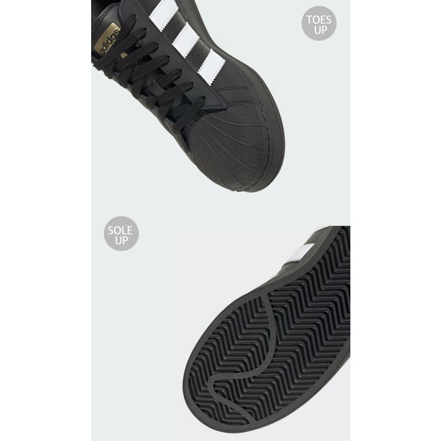 adidas originals アディダス スニーカー SUPERSTAR XLG BLACK WHITE GOLD IG9777 ...