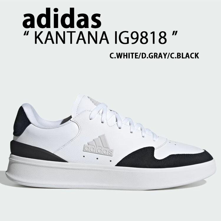 adidas アディダス スニーカー KANTANA WHITE GRAY BLACK IG9818 シューズ カンタナ デイリーシューズ ...