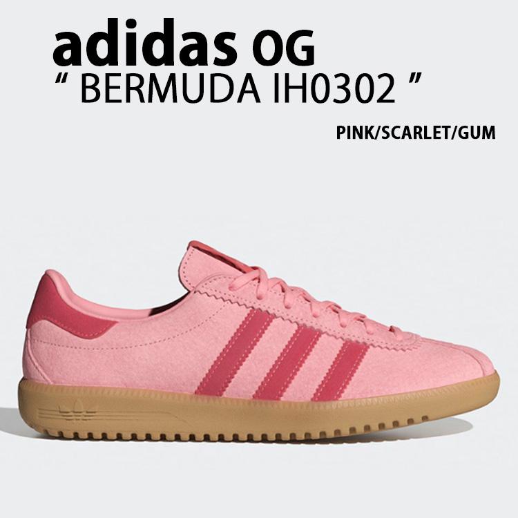 adidas originals アディダス スニーカー BERMUDA IH0302 PINK SCARLET GUM バミューダ シューズ ...