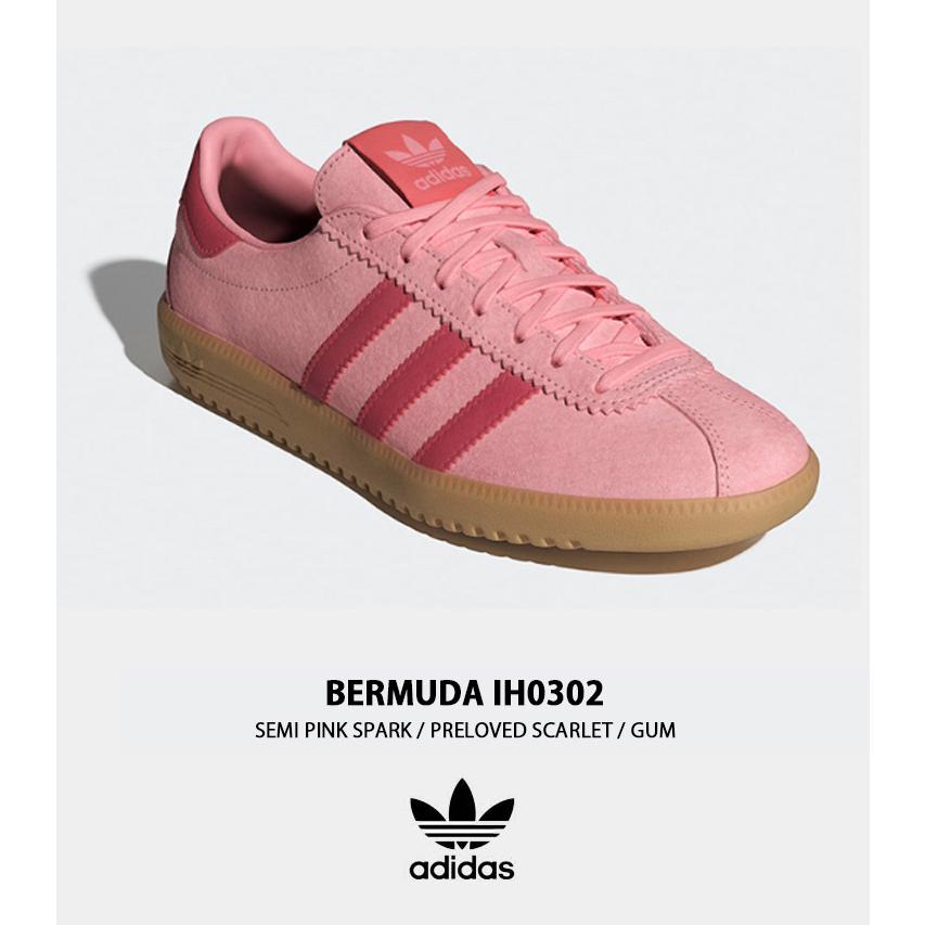adidas originals アディダス スニーカー BERMUDA IH0302 PINK SCARLET GUM バミューダ シューズ ...