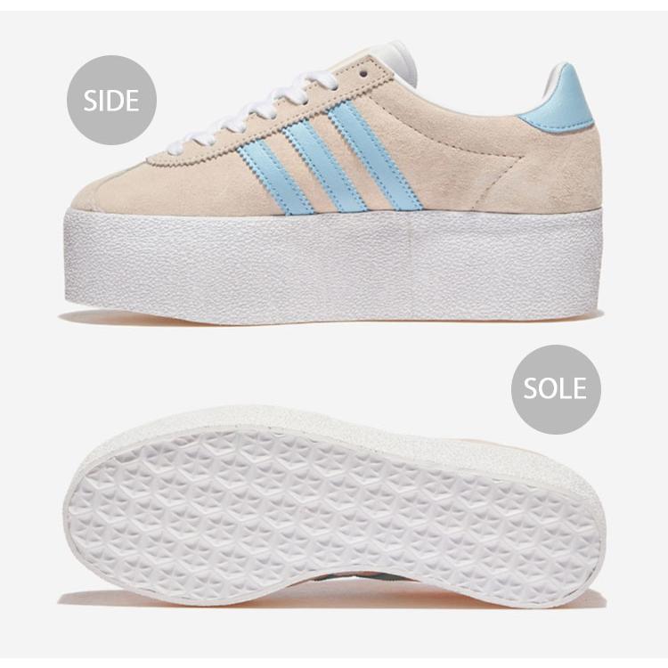 adidas アディダス スニーカー GAZELLE UP W IH1292 QUARTZ SKY WHITE ガゼル アップ ウィメンズ ...