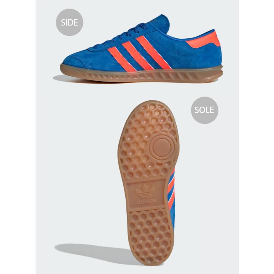 adidas（アディダス） adidas Originals スニーカー HAMBURG IH5471 BLUE ORANGE GUM ...