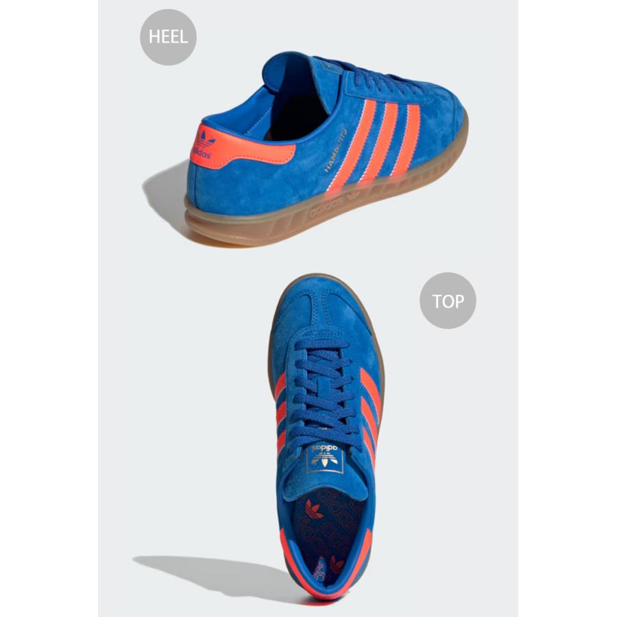 adidas（アディダス） adidas Originals スニーカー HAMBURG IH5471 BLUE ORANGE GUM ...
