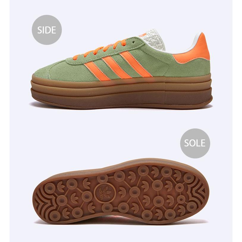 adidas originals アディダス レディース スニーカー 厚底 GAZELLE BOLD IH7495 ガゼル ボールド スエード ...