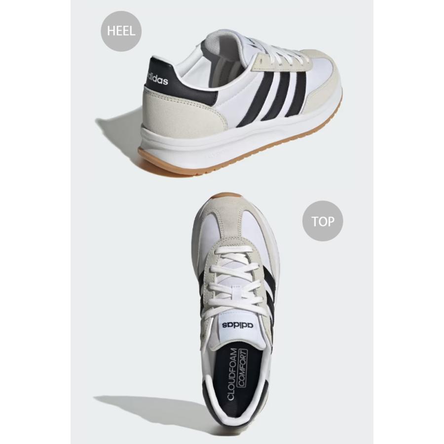 adidas originals アディダス スニーカーRUN 72 IH8594 BLACK WHITE GREY シューズ ブラック ...