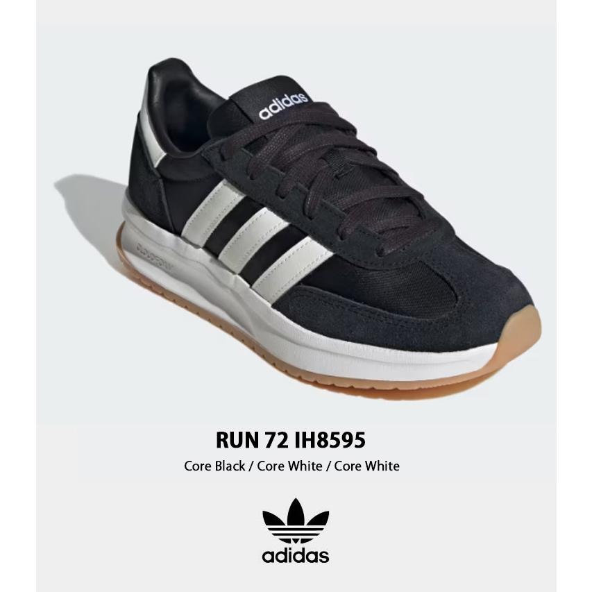 adidas（アディダス） adidas originals スニーカーRUN 72 IH8595 BLACK WHITE シューズ ブラック ...