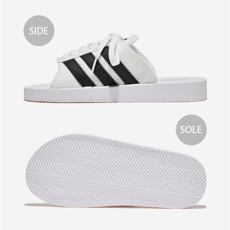 adidas originals アディダス サンダル GAZELLE BEACH W ガゼル ビーチ スライドサンダル WHITE ...