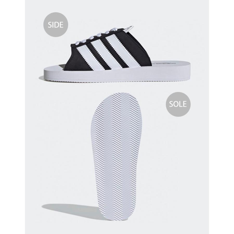 adidas originals アディダス サンダル GAZELLE BEACH W ガゼル ビーチ スライドサンダル WHITE ...