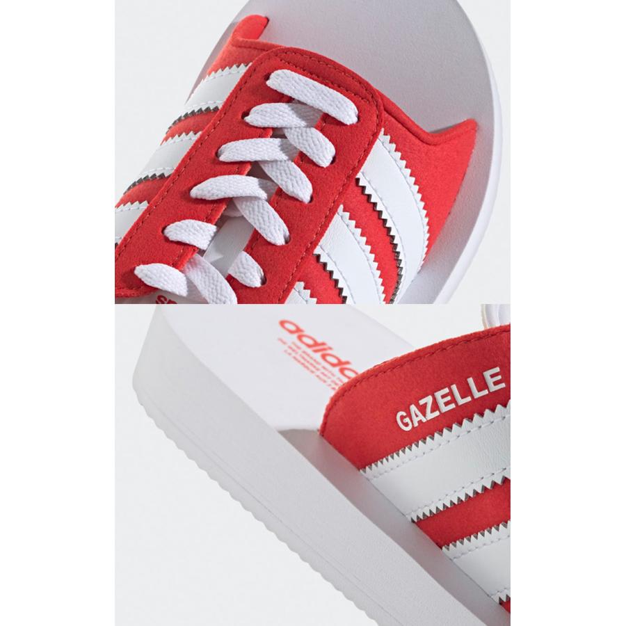 adidas original アディダス GAZELLE BEACH W ガゼル ビーチ シャワーサンダル スライドサンダル RED ...