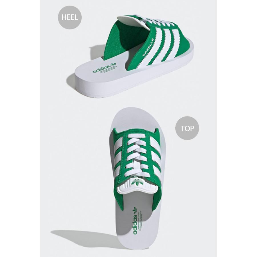 adidas original アディダス GAZELLE BEACH W ガゼル ビーチ シャワーサンダル スライドサンダル GREEN ...