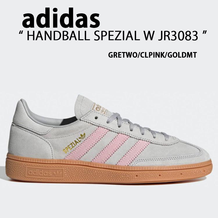 adidas アディダス スニーカー HANDBALL SPEZIAL W JR3083 GREY PINK GOLD METALLIC ...