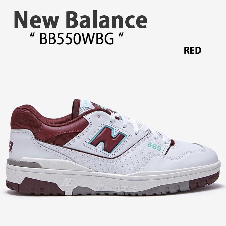 New Balance ニューバランス スニーカー BB550 RED WHITE レッド BB550WBG : nb-bb550wbg ...