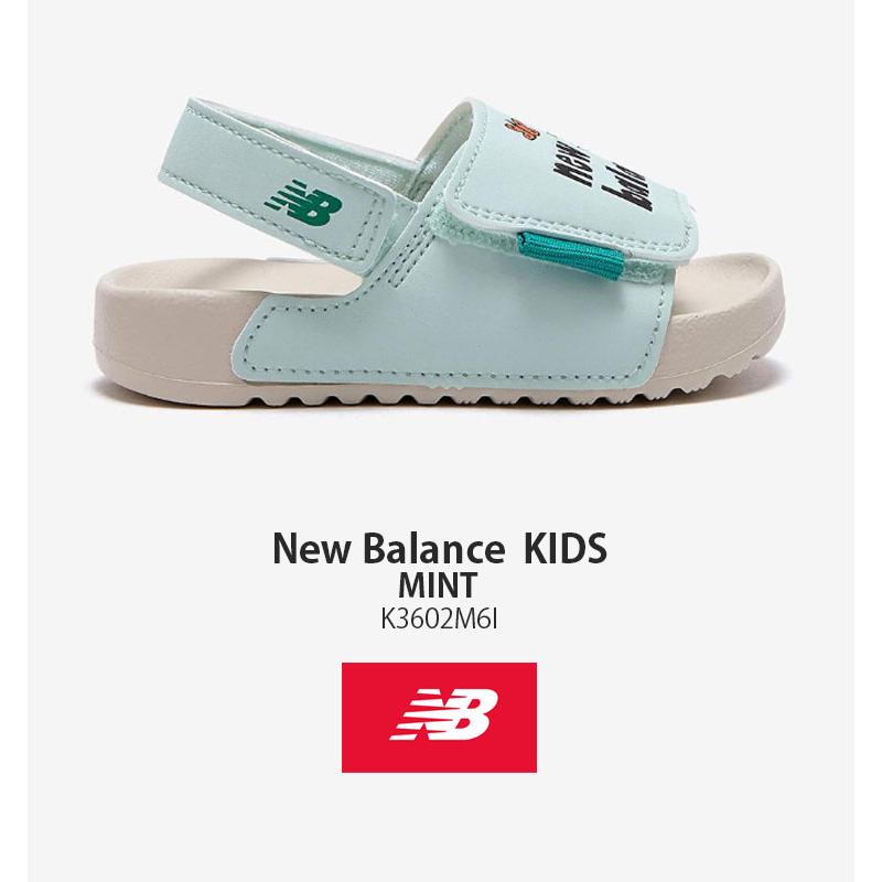 New Balance ニューバランス キッズ サンダル NewBalance 3602 MINT キッズシューズ ミント ベルクロ K3602M6I ベビー用 キッズ用 ジュニア用 子供用 ...