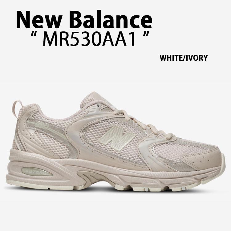 New Balance ニューバランス レディース スニーカー MR530 WHITE IVORY MR530AA1 シューズ メッシュ ...