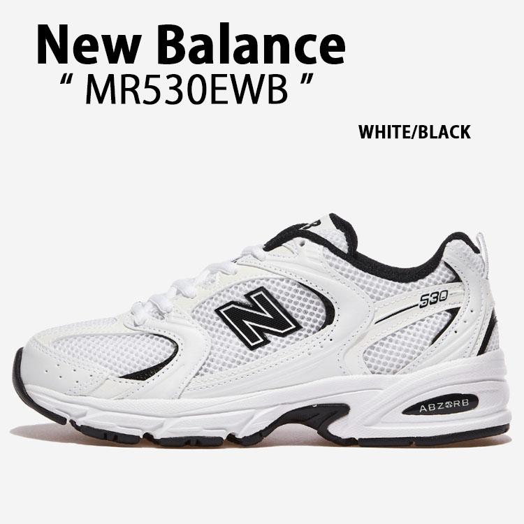 New Balance ニューバランス スニーカー MR530EWB WHITE BLACK シューズ メッシュ NewBalance530 ...