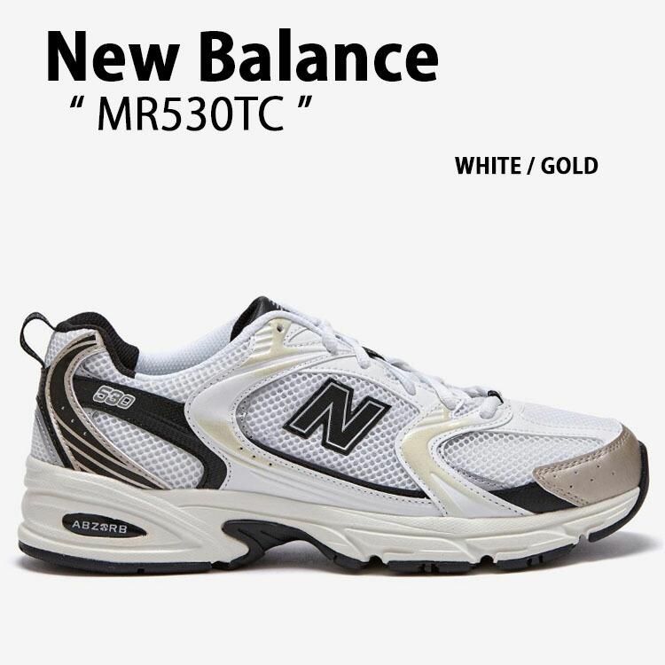 New Balance ニューバランス スニーカー 530 MR530TC WHITE GOLD BLACK シューズ ホワイト ゴールド ...