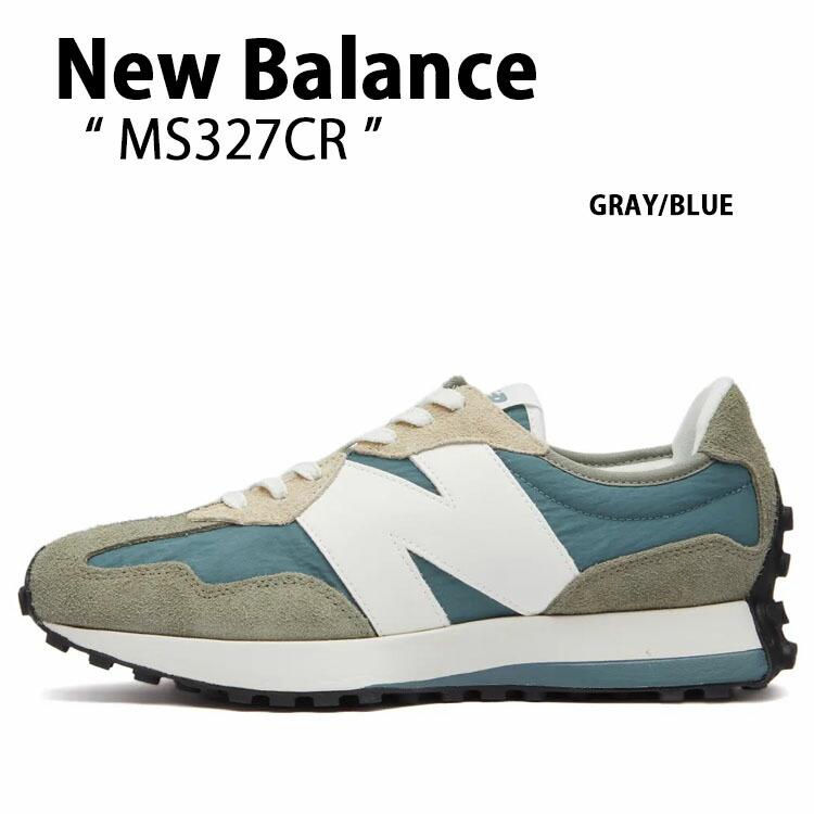 New Balance（ニューバランス） スニーカー 327 MS327CR GRAY BLUE シューズ グレー ブルー スエード メンズ ...