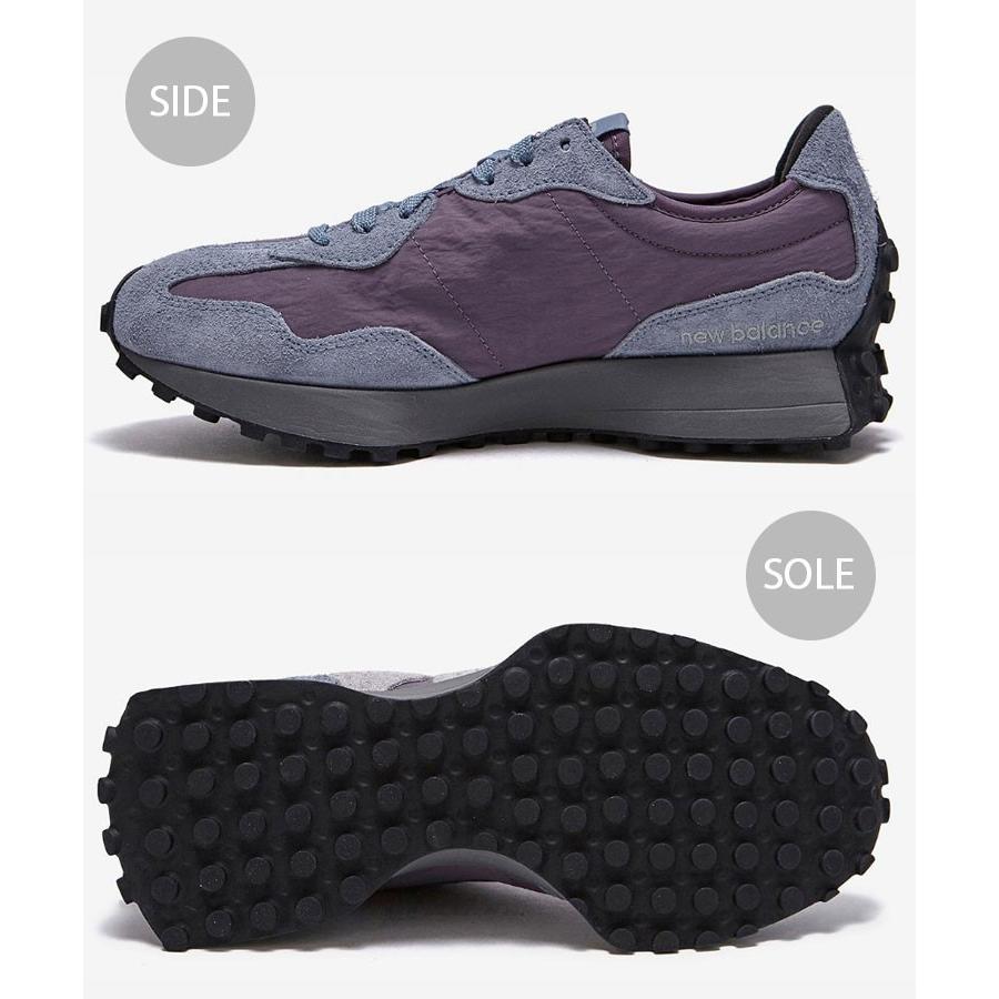 New Balance（ニューバランス） スニーカー MS327WH VINTAGE SUEDE BLUE ビンテージ スエード ブルー ...