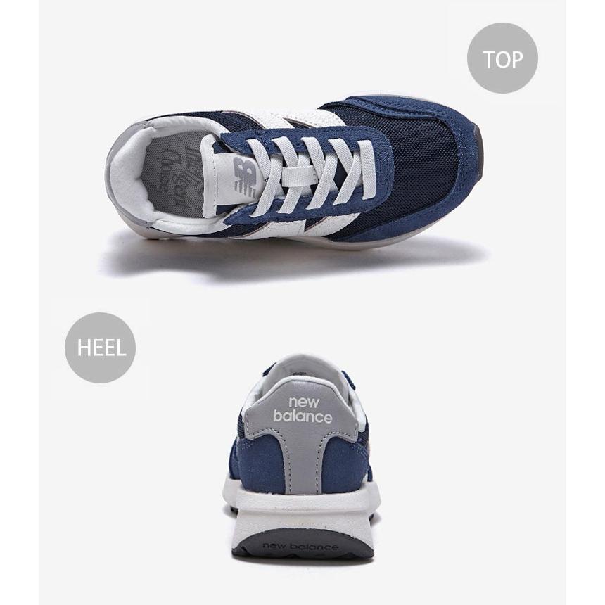 New Balance ニューバランス キッズ スニーカー NewBalance 370 NAVY キッズシューズ ネイビー ホワイト ...