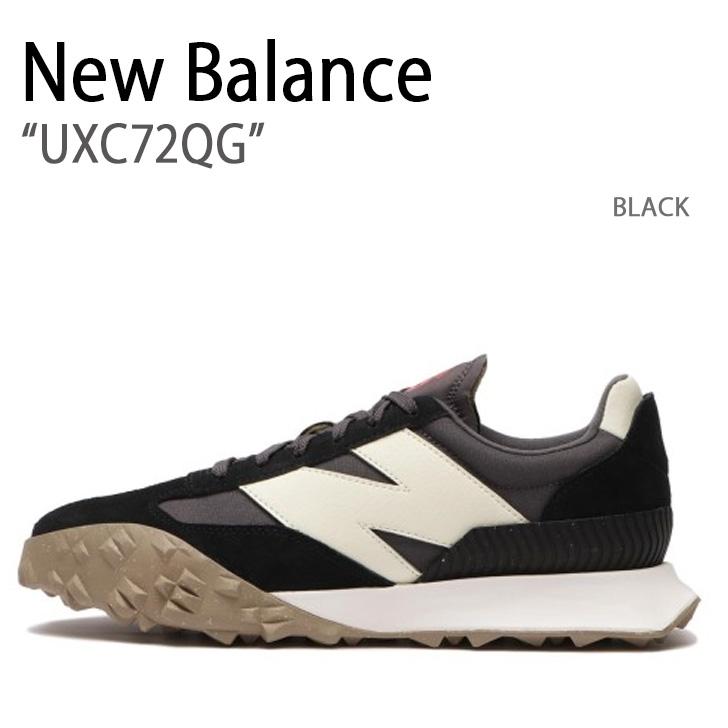 New Balance ニューバランス スニーカー UXC72QG BLACK ブラック シューズ レザー 本革 メンズ レディース ...