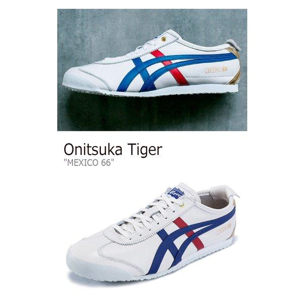 Onitsuka Tiger（オニツカタイガー） スニーカー メキシコ 66 ホワイト ダークブルー D507L.0152 1183B511 ...