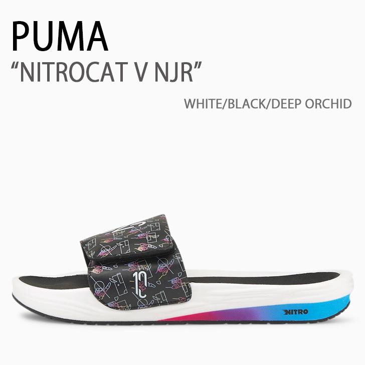 PUMA（プーマ） サンダル PUMA NITROCAT V NJR WHITE BLACK DEEP ORCHID シューズ メンズ ...