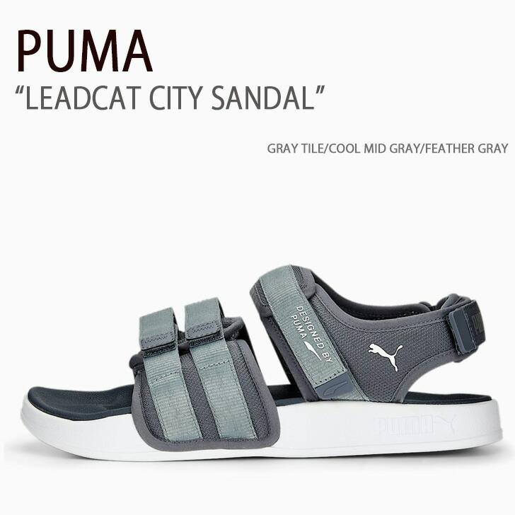 PUMA プーマ サンダル LEADCAT CITY SANDAL GRAY TILE COOL MID FEATHER シューズ メンズ ...