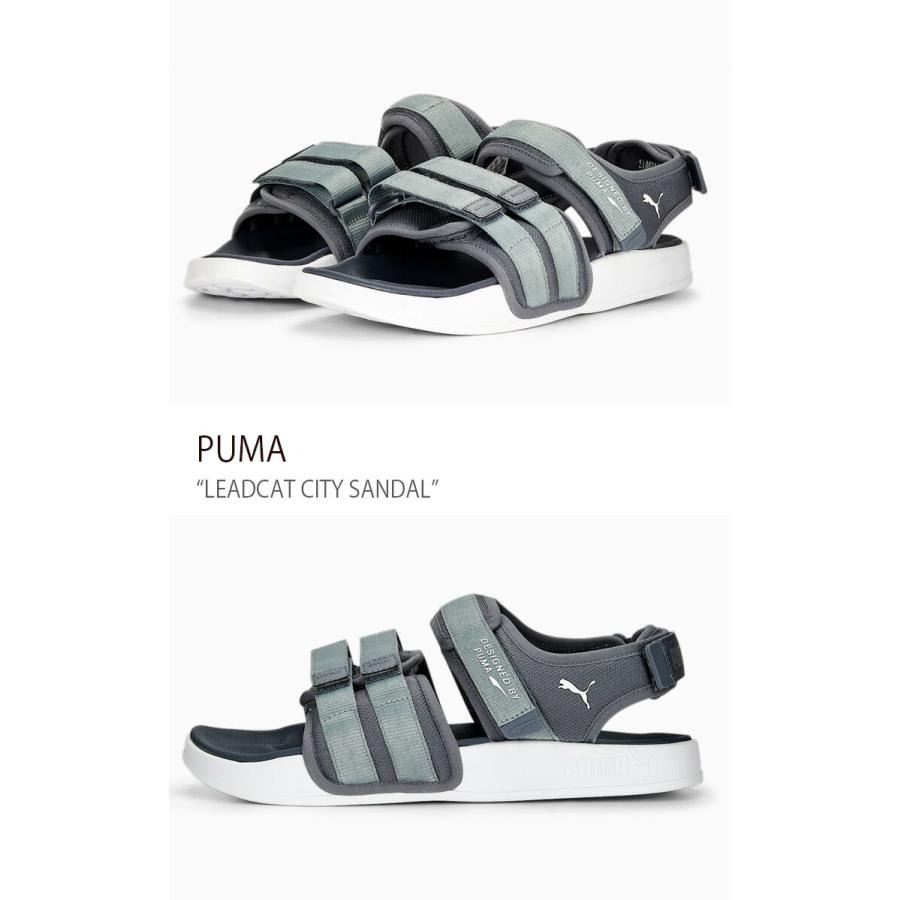 PUMA プーマ サンダル LEADCAT CITY SANDAL GRAY TILE COOL MID FEATHER シューズ メンズ ...